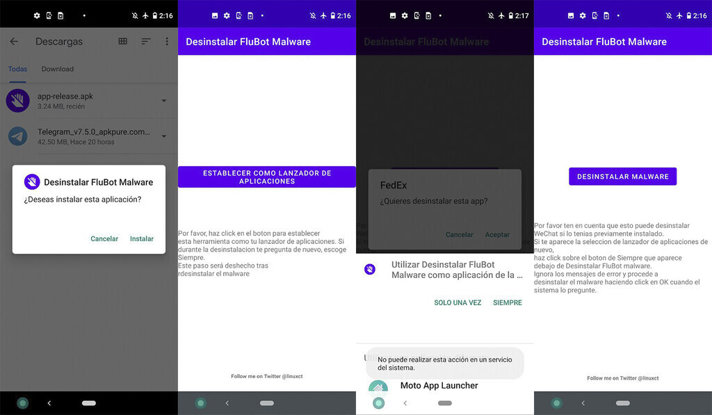 FluBot Malware Uninstall, una sencilla app que promete desinstalar el ...