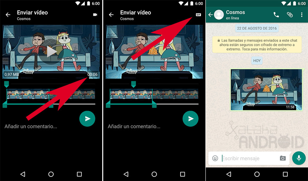 WhatsApp para Android: así podrás compartir tus vídeos como GIFs ...