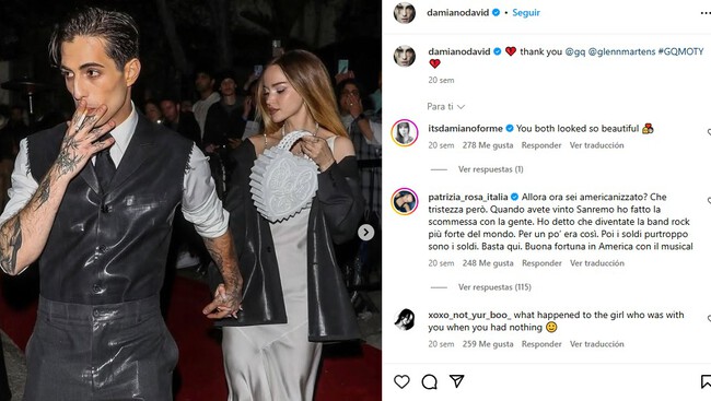 Quién es Dove Cameron, la novia de Damiano David (ex-Måneskin): de su ...