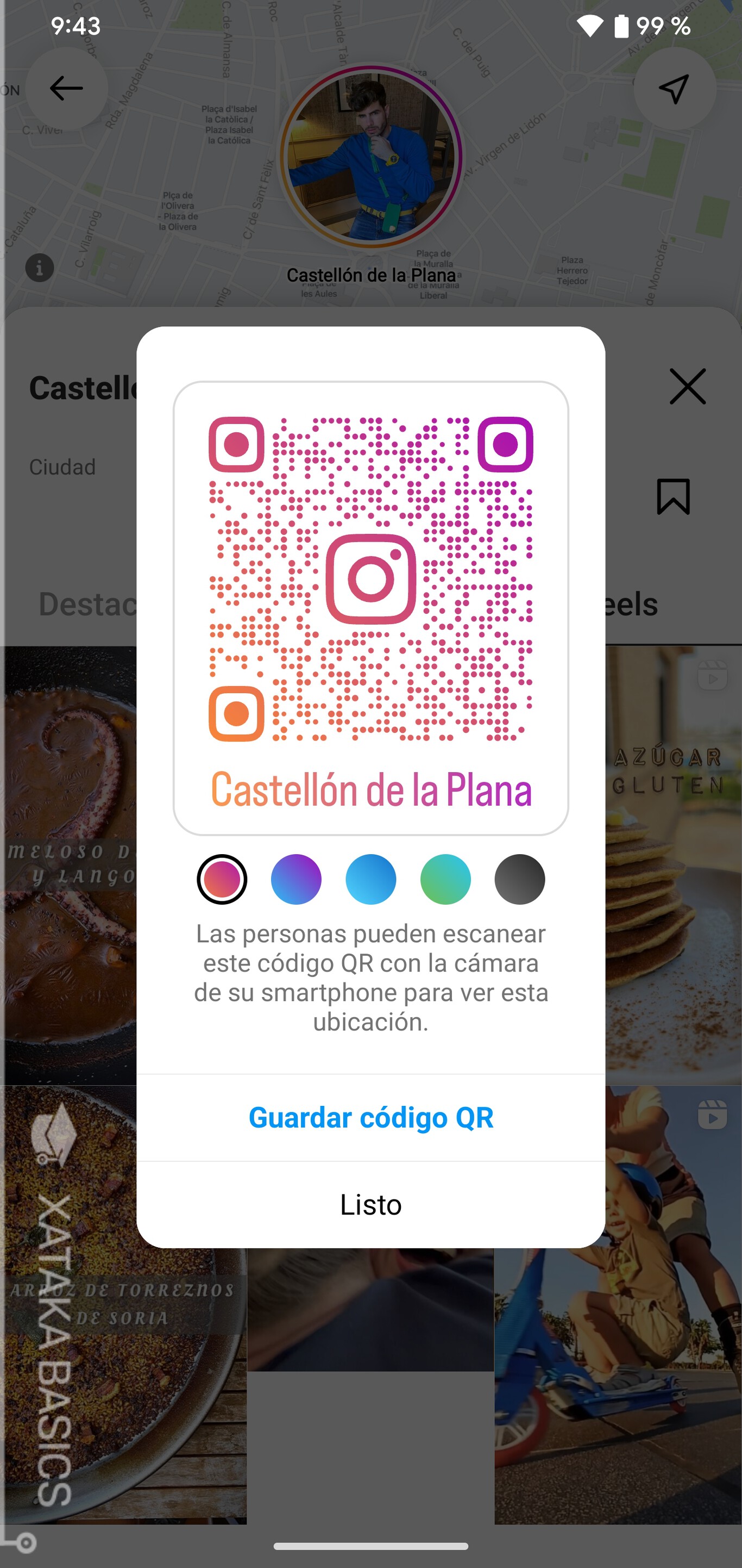 Cómo compartir publicaciones, Reels y lugares por QR en Instagram