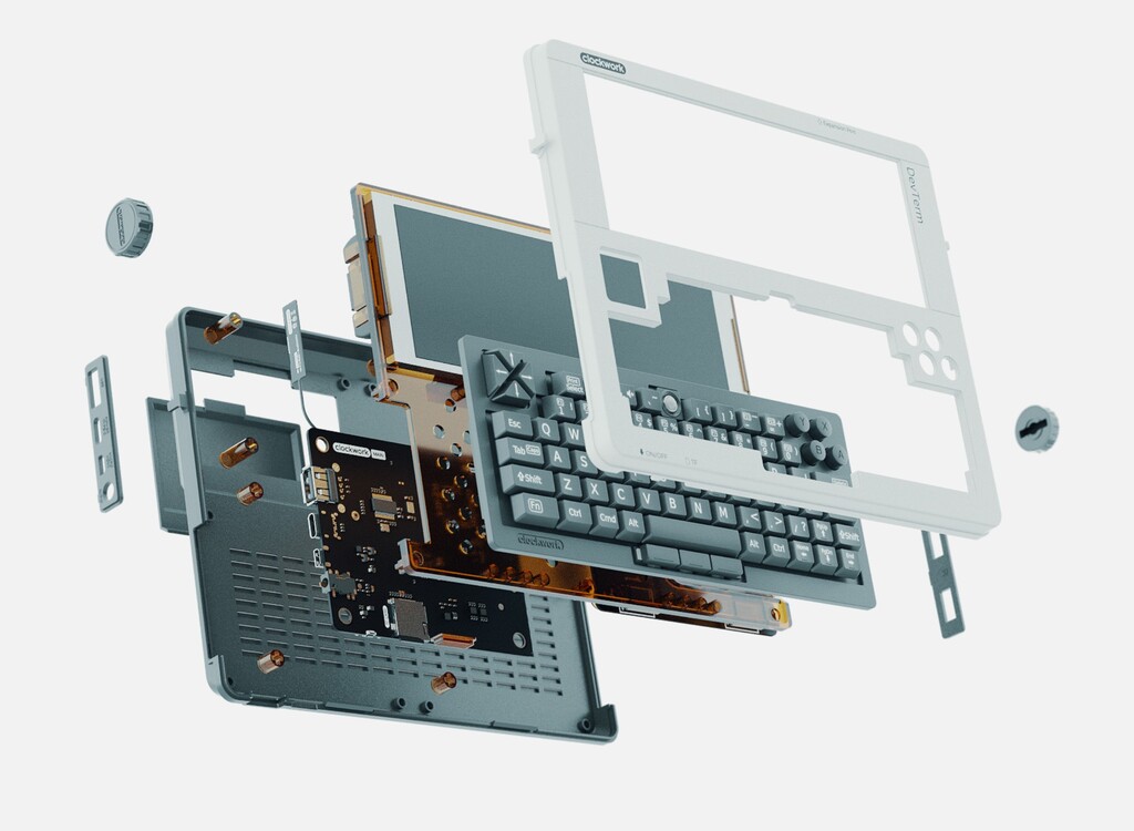 El Clockwork DevTerm es un espectacular mini PC basado en una Raspberry ...