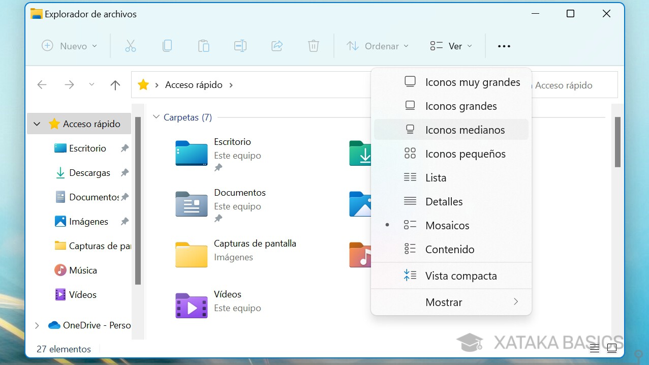 Cómo hacer los iconos más grandes o pequeños en Windows 11 en el escritorio y el explorador de ...