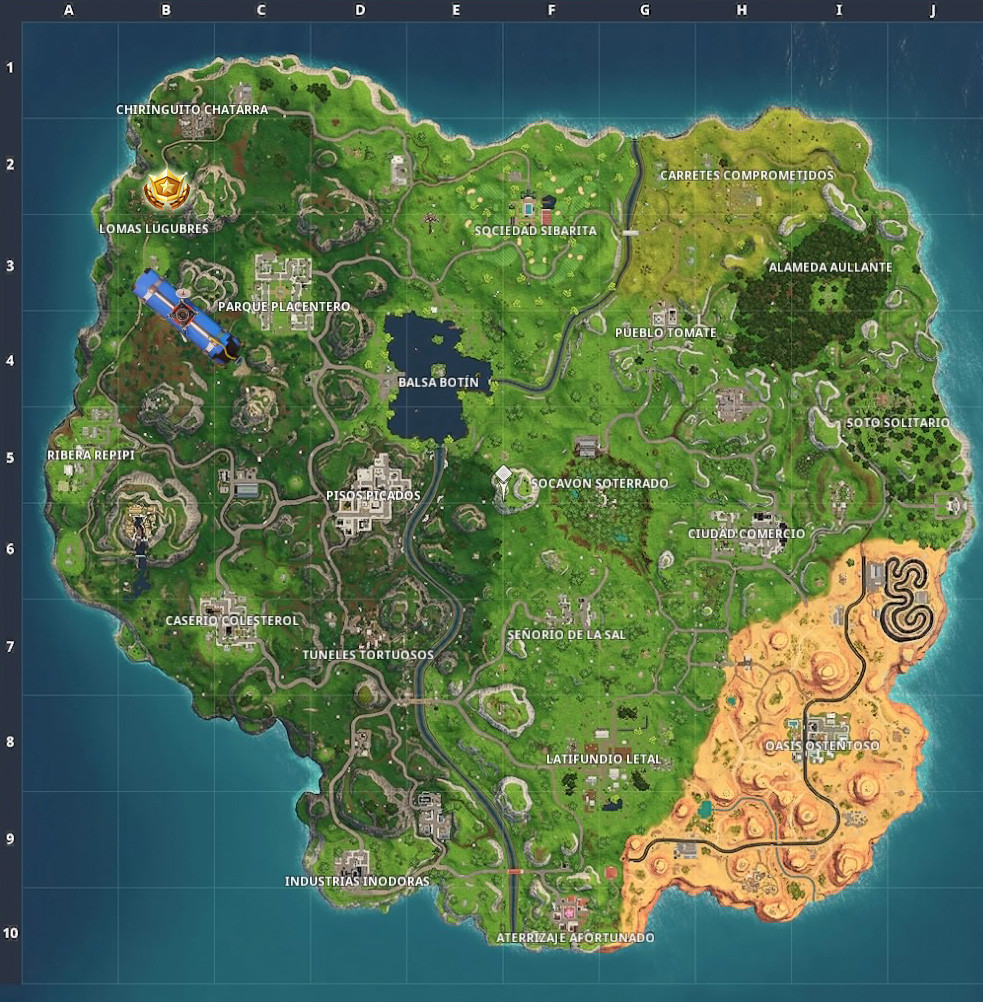 Guía Fortnite: sigue el mapa del tesoro de Ribera Repipi [Temporada 5 ...
