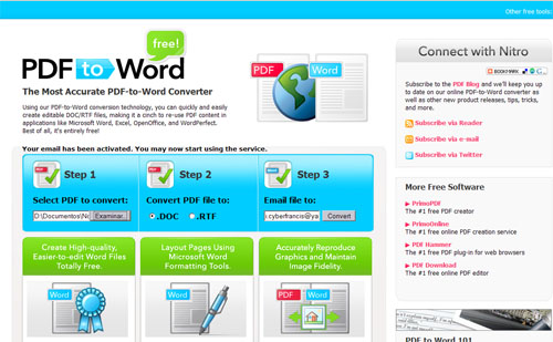 PDFtoWord, otra opción para pasar documentos PDF a Word o RTF