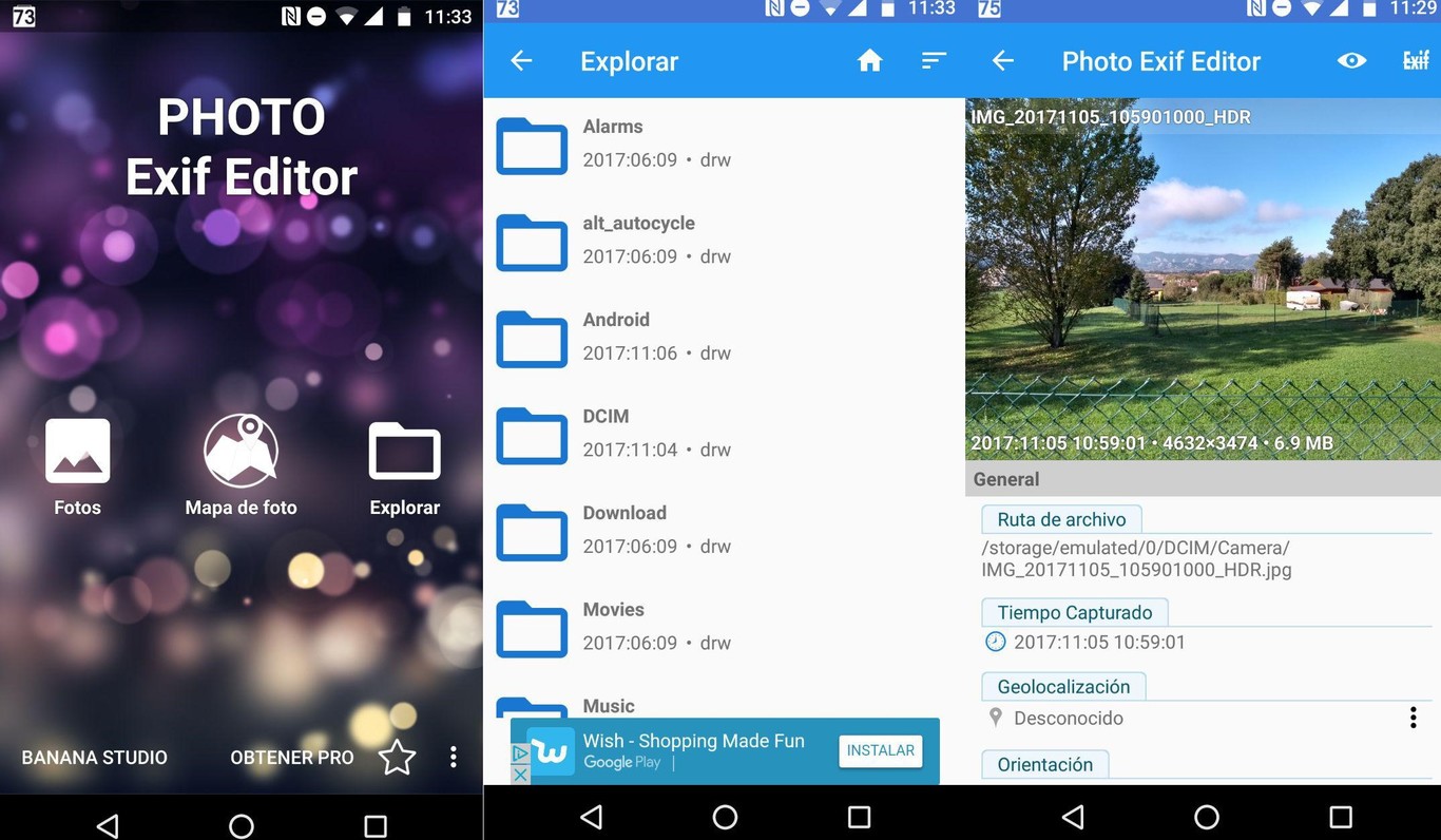 Cómo editar, añadir o eliminar los datos EXIF en Android