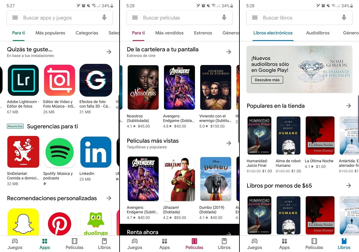 Google Play cambia de aspecto: estos son los cambios estéticos de la ...
