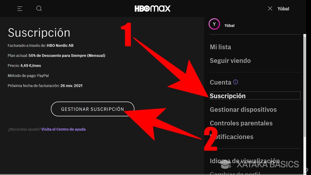 Cómo cambiar tu suscripción de HBO Max, pasando de mensual a anual y viceversa