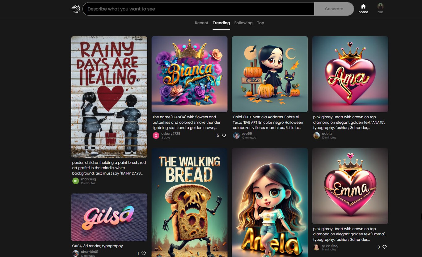 Esta inteligencia artificial te permite crear todo tipo de imágenes 3D con tu nombre gratis y ...