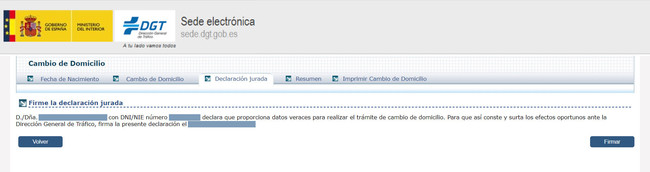 Cómo cambiar el domicilio de un conductor en la DGT por internet