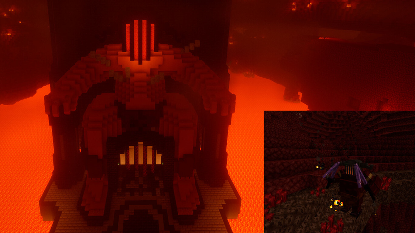 Volví a luchar contra Hades de God of War III en Minecraft mientras ...