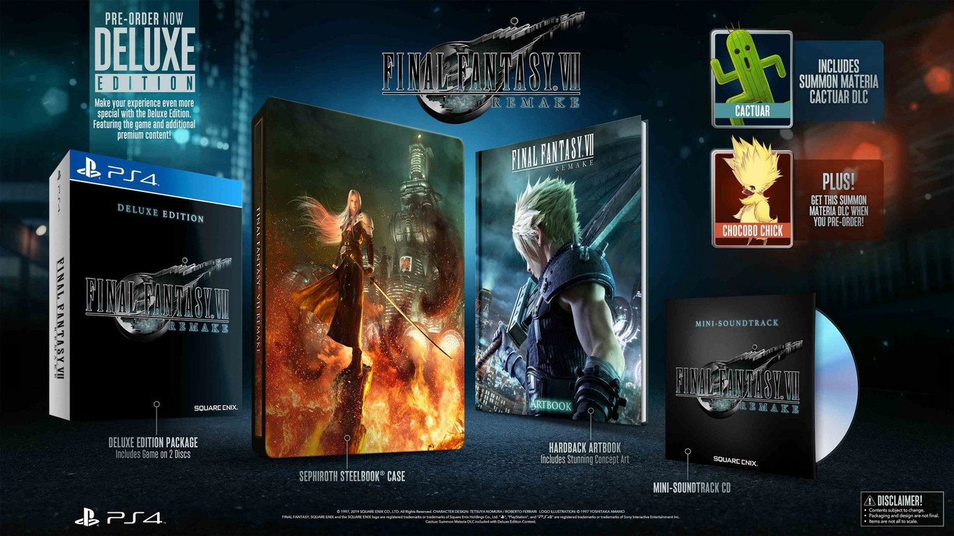 Así de impresionante será el contenido de las ediciones de coleccionista de Final Fantasy VII ...