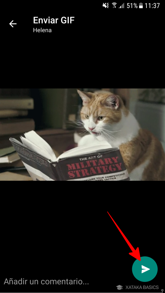 Cómo enviar un GIF animado por WhatsApp