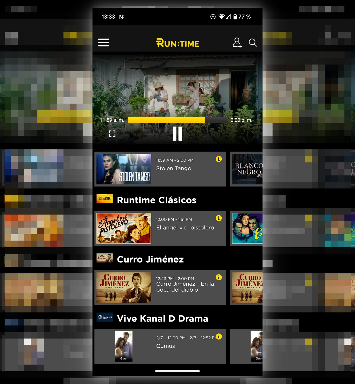 Runtime está en Pluto TV o Tivify, pero también tiene app propia en ...