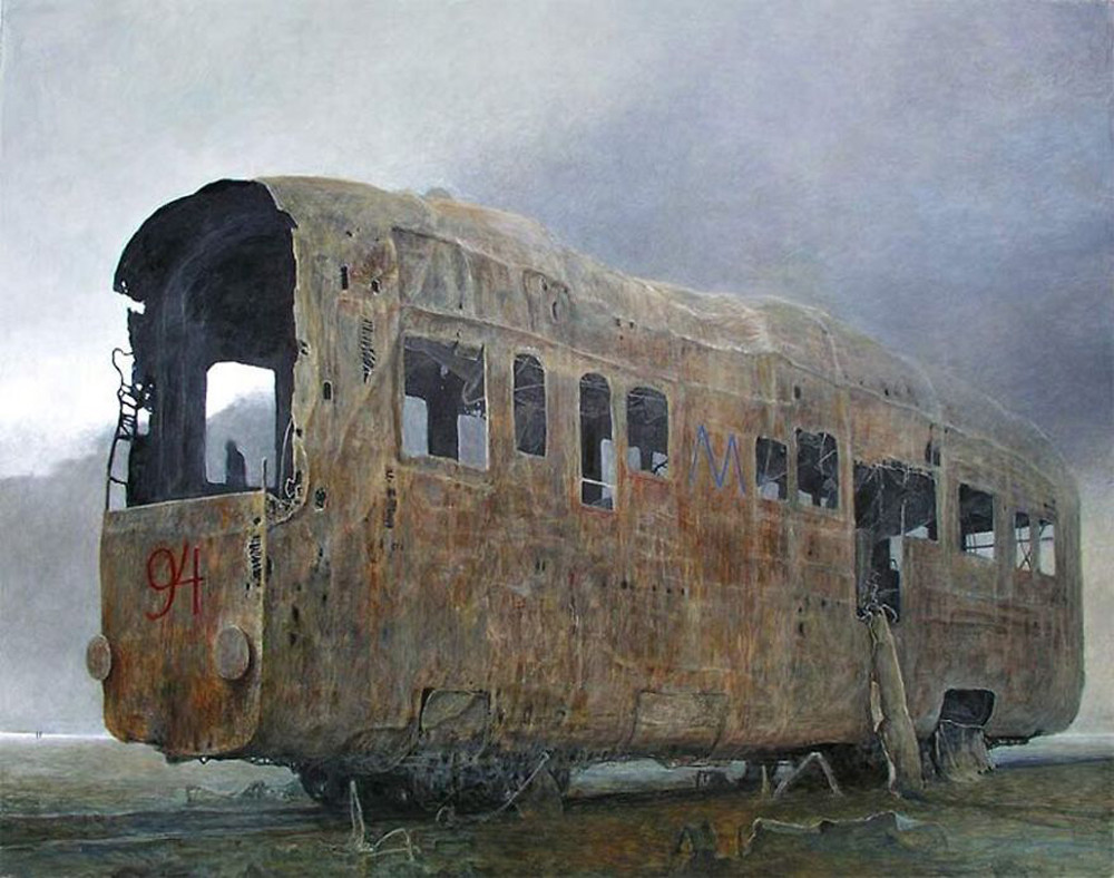 El tétrico universo pictórico de Zdzisław Beksiński, los cuadros que ...