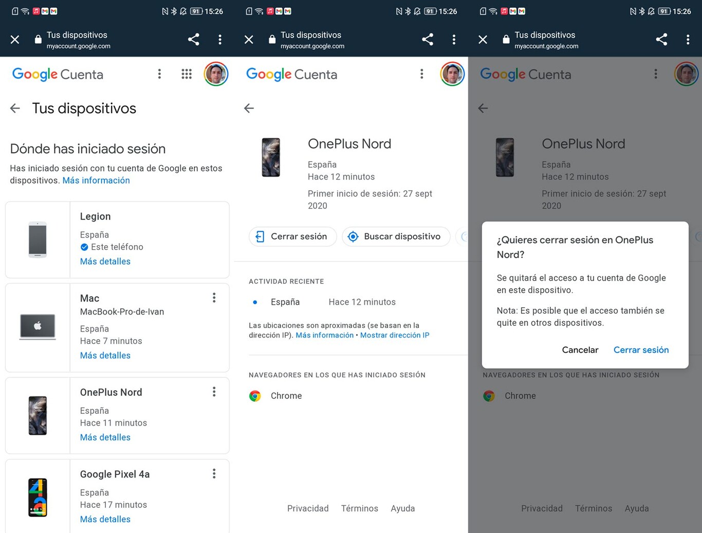 Cómo saber quién ha accedido a tu cuenta de Google y qué puedes hacer ...