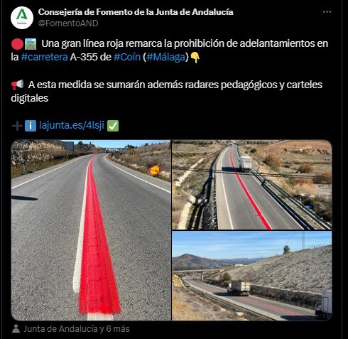 La DGT estrena la línea roja en carretera: esto es todo lo que tienes ...