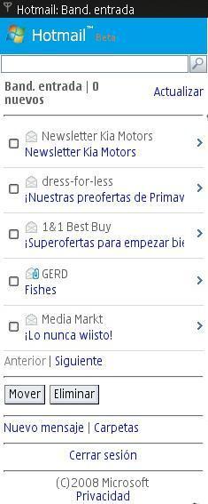 El nuevo Windows Live Hotmail Mobile está en beta pública