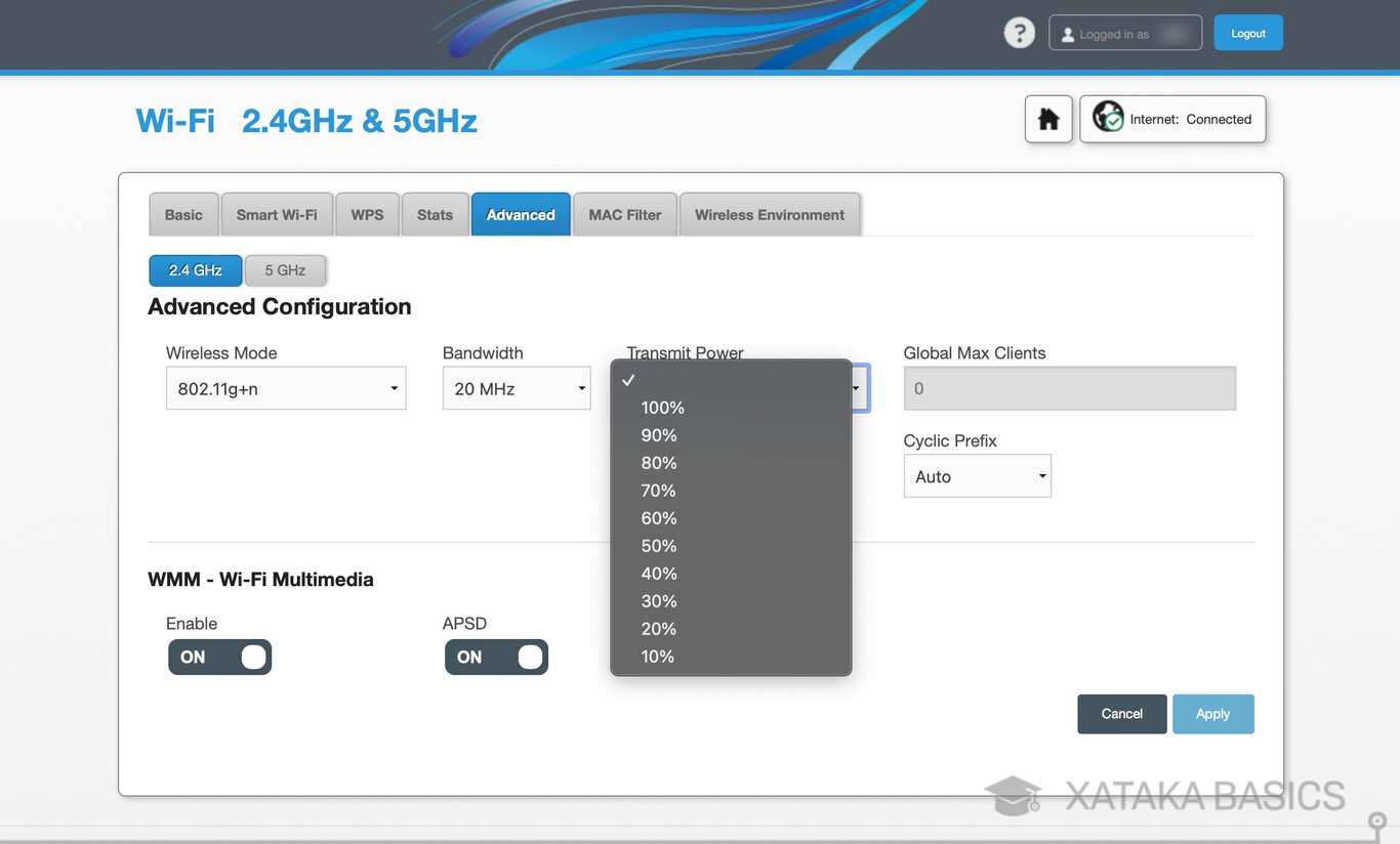 Cómo mejorar el alcance de tu WiFi aumentando su potencia de salida