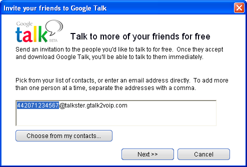 Talkster, llamadas internacionales gratis con Google Talk