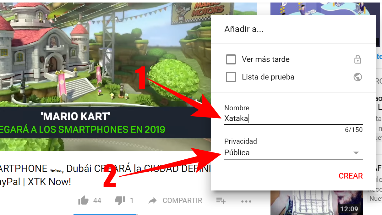 Cómo crear una lista de reproducción en YouTube