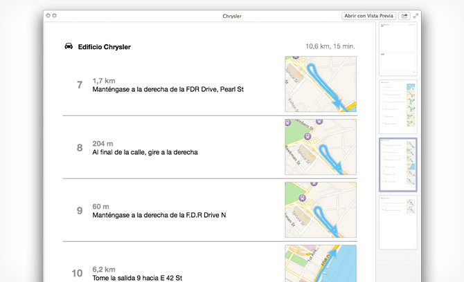 Así son los Mapas de Apple en OS X Mavericks
