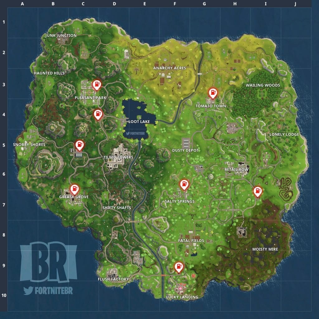 Guía Fortnite Battle Royale: mapa y vídeo para el desafío visita ...