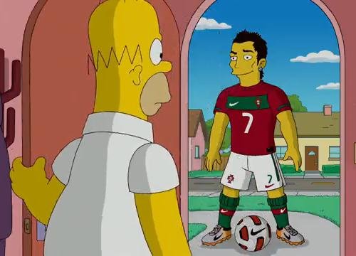 Imagenes de homero Simpson jugando futbol - Imagui