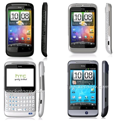 ¿Son estos los teléfonos que HTC tiene que presentar mañana?