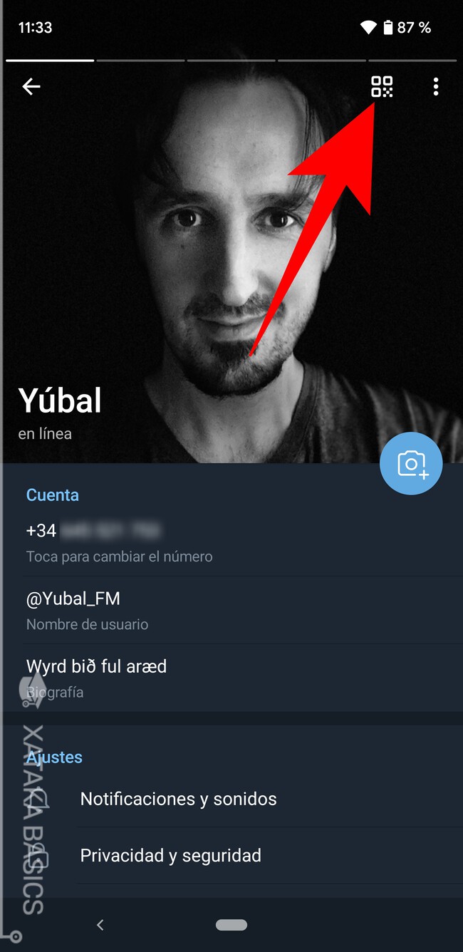 Cómo crear códigos QR en Telegram para tu usuario, canal o grupo
