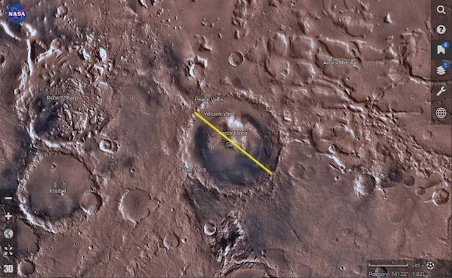 Mars Trek, el Google Maps de la NASA para Marte