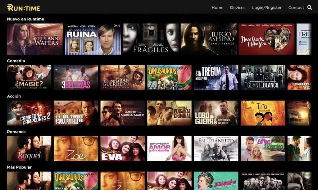 Runtime llega a España al estilo Pluto TV: con más de 1.000 títulos, todos gratis, entre series ...