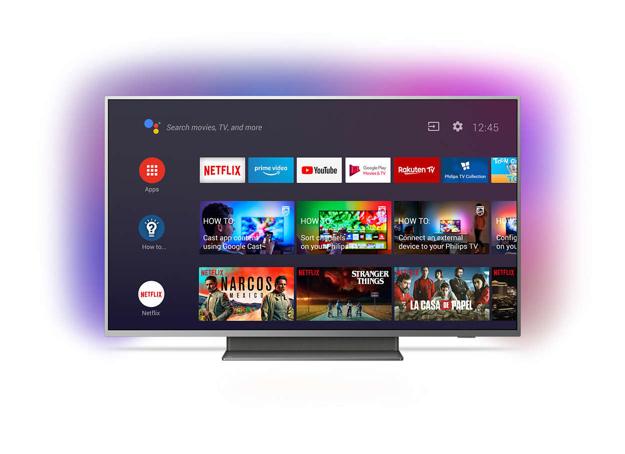 Smart TV Android 4K de 50 pulgadas Philips 50PUS7504/12, con Ambilight ...