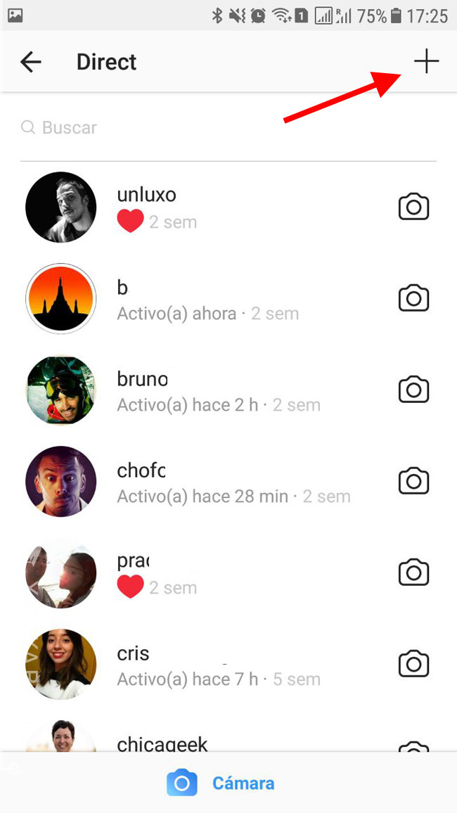 Cómo enviar un mensaje directo en Instagram