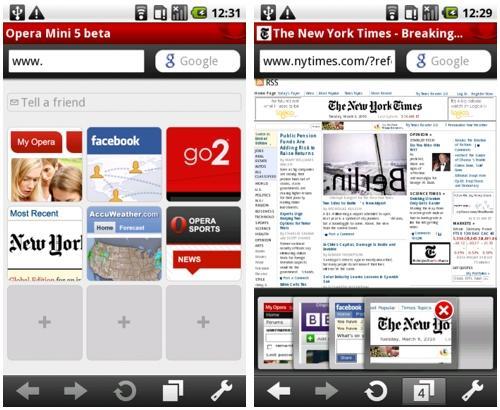 Opera Mini 5 llega a Android en forma de beta pública