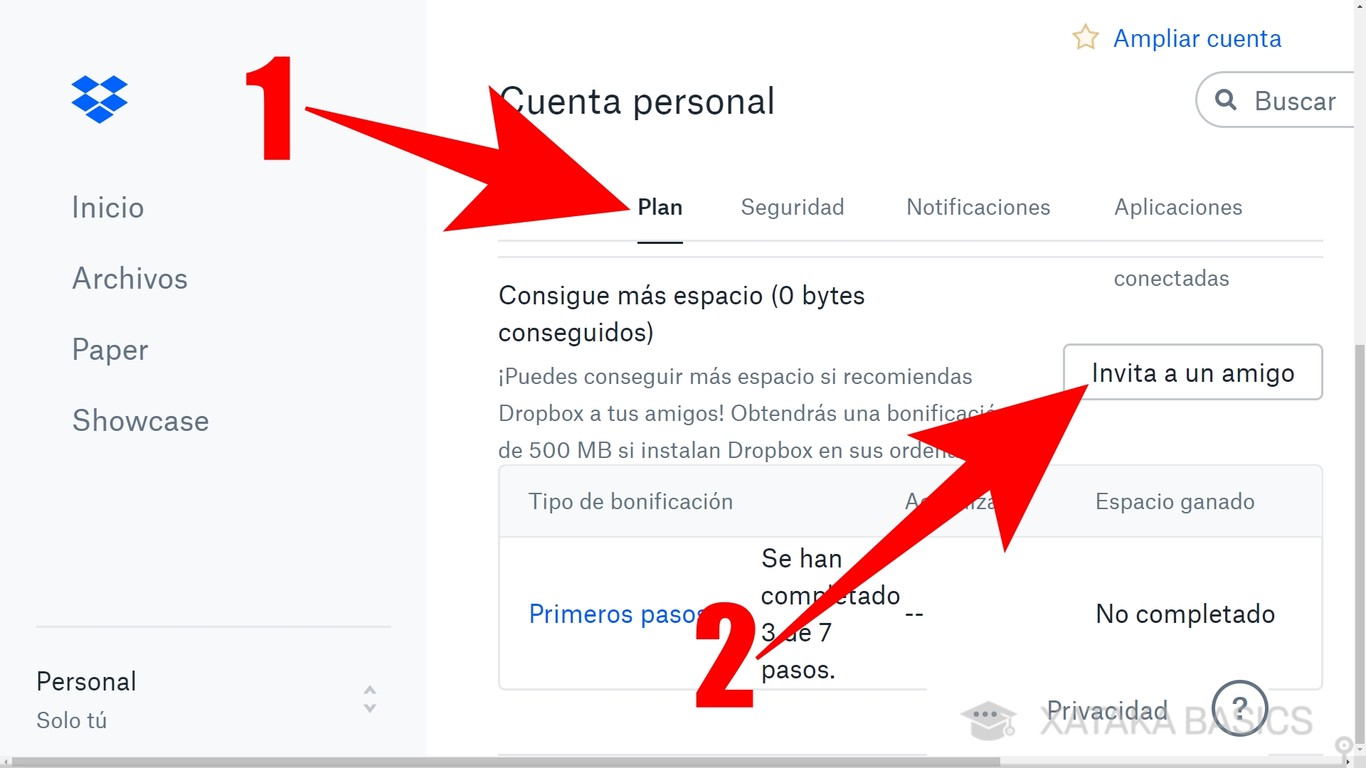 Dropbox: cómo conseguir más espacio gratis