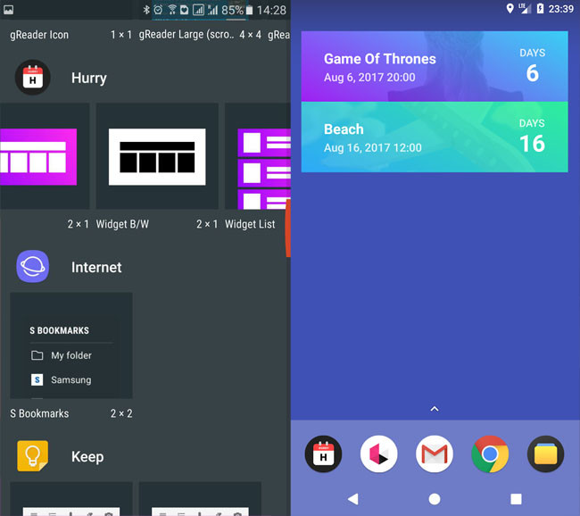 Hurry: la nueva app de Sam Ruston es una vistosa cuenta atrás para eventos