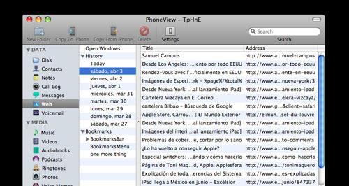PhoneView, accede a todos los datos de tu iPhone desde tu Mac