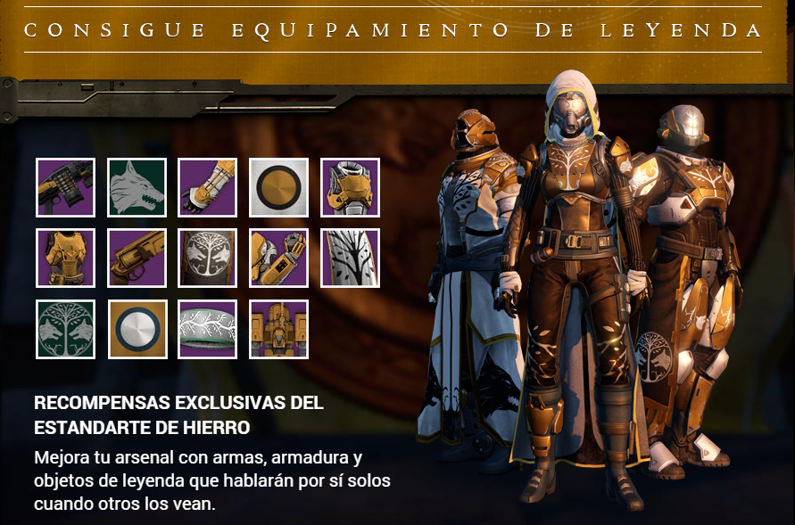 Destiny - hoy inicia el Estandarte de Hierro; armas y equipamiento único