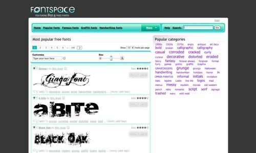 Fontspace, el mejor espacio para conocer y coleccionar tipografías