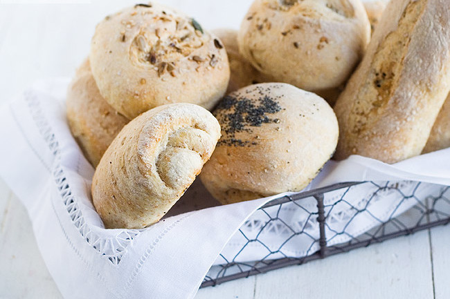 Panecillos variados, receta de cocina fácil, sencilla y deliciosa