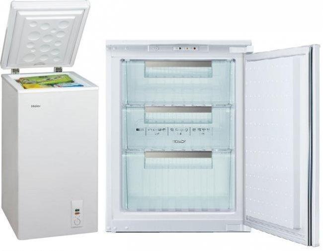 Pequeños congeladores. ¿Horizontales o verticales?