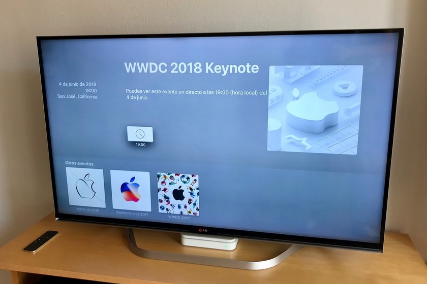 La App de la WWDC 2018 en tvOS ya está lista para la keynote del lunes
