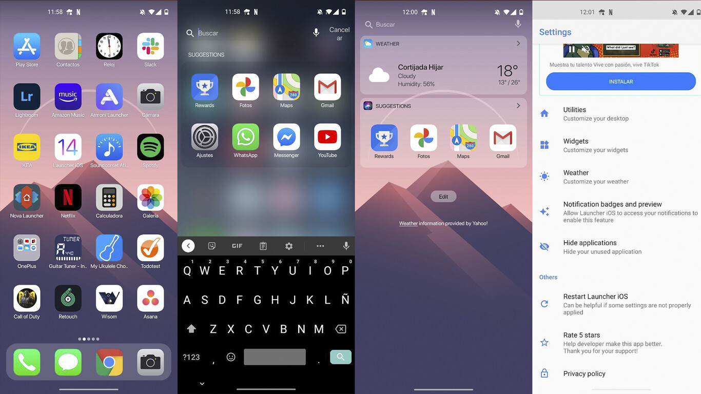 Con este launcher puedes personalizar tu Android al estilo iOS 14