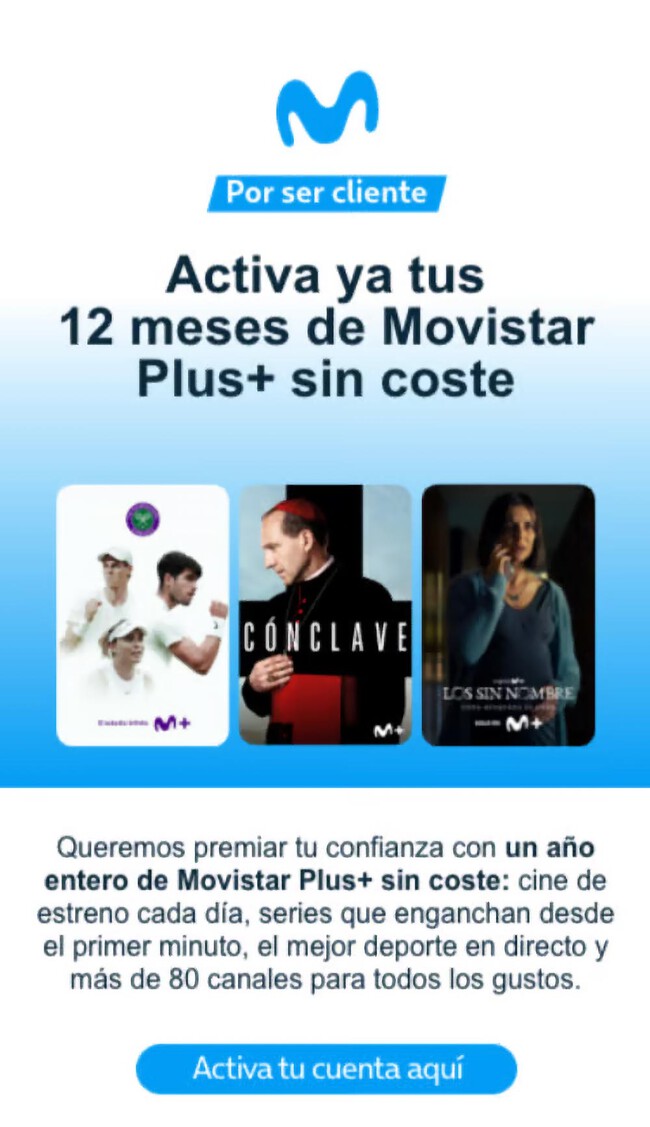 Si tienes fibra de Movistar o tarifa de contrato, ojo porque igual tienes un año gratis de ...