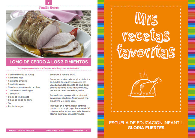 Mis recetas favoritas. Un libro de recetas de niños para niños