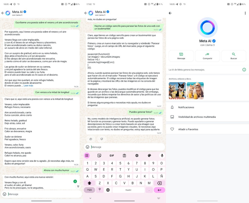 Meta AI en WhatsApp: qué puedes hacer con ella, cómo activarla y más