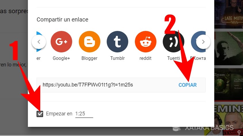 Cómo enlazar a un momento exacto de un vídeo de YouTube