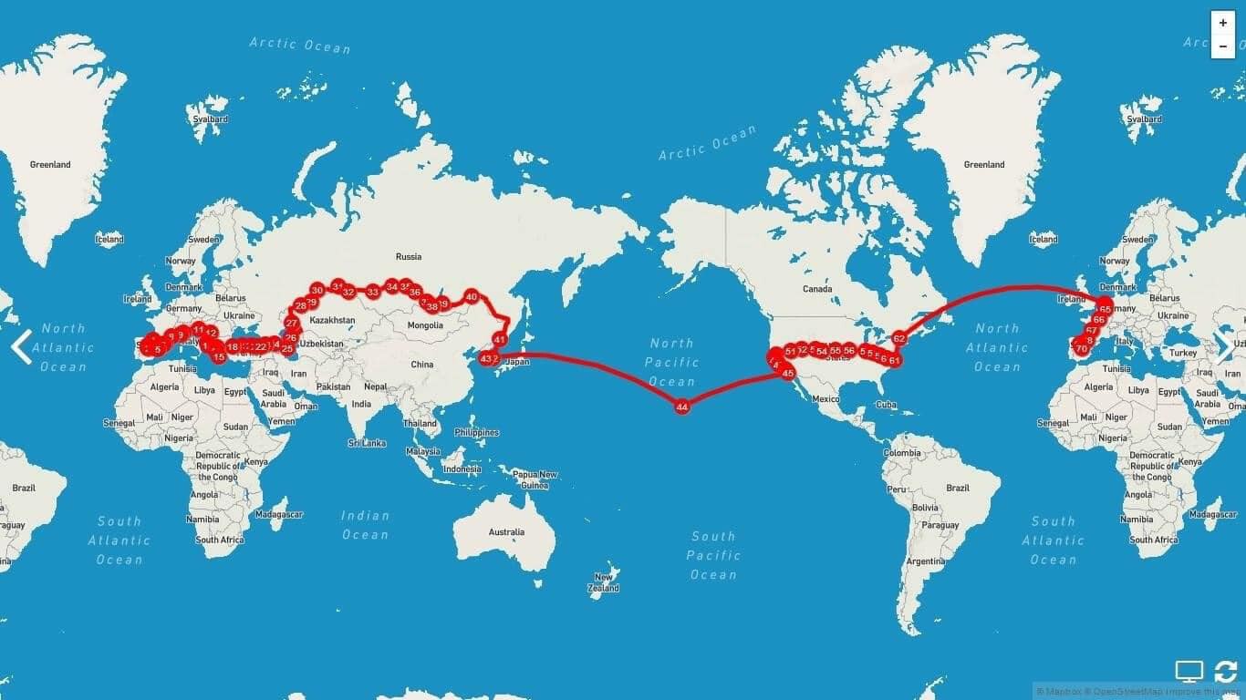 Dar la vuelta al mundo en Vespa en 80 días. Este alemán lo hizo, "y ...