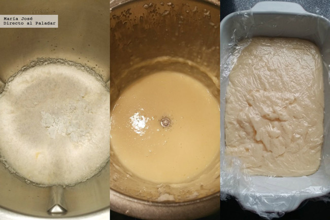 Crema de coco para postres. Receta de cocina fácil, sencilla y deliciosa