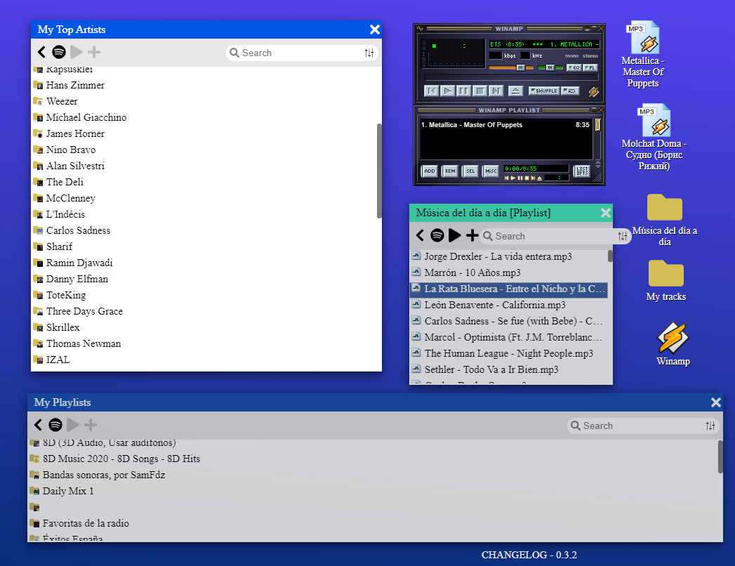Lo nuevo y lo viejo se dan la mano en Winampify, un cliente online de ...